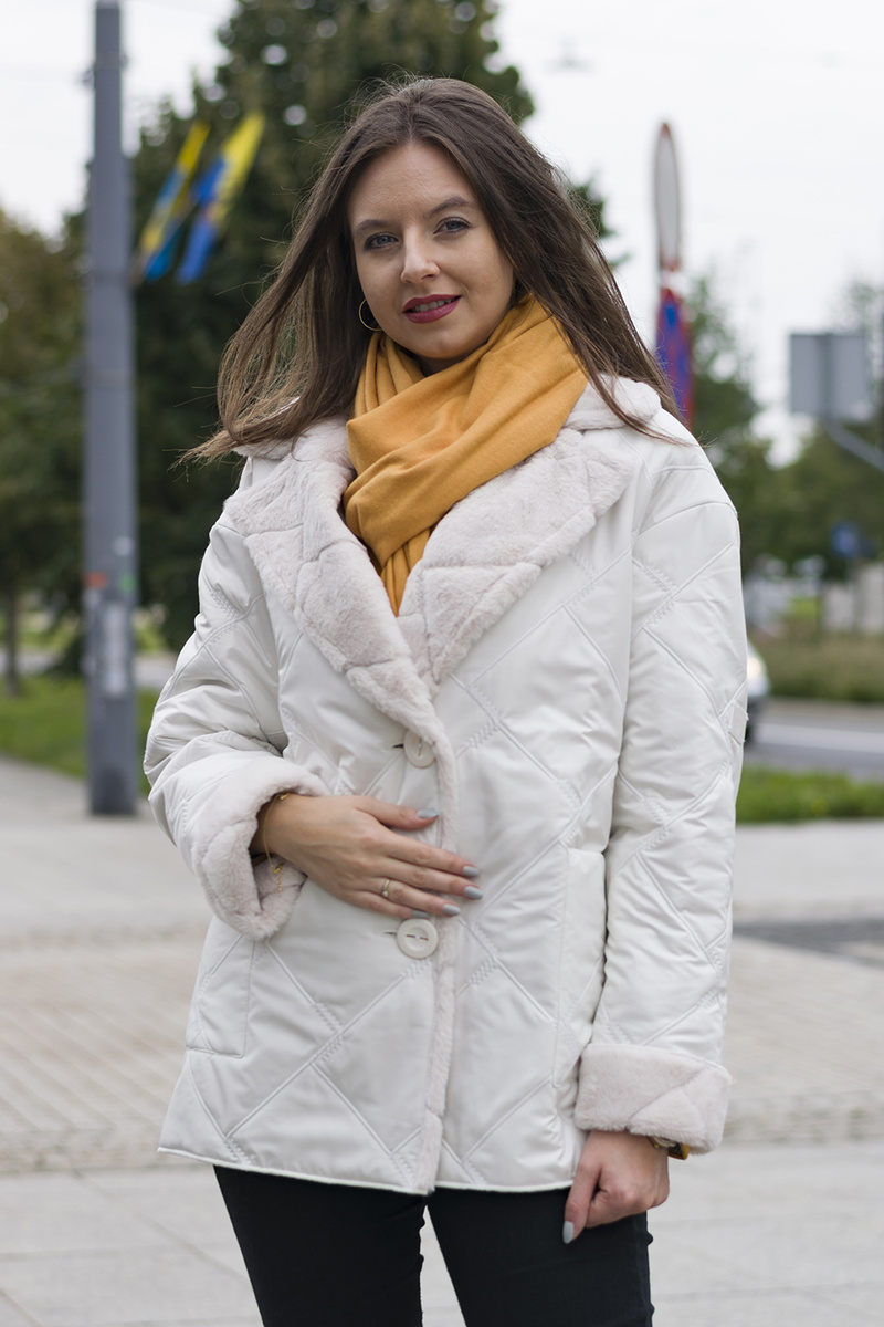 Kurtka Ivetta biała marki Getex | Styl \ Casual (codzienne) \ Kurtki, płaszcze Asortyment \ Kurtki